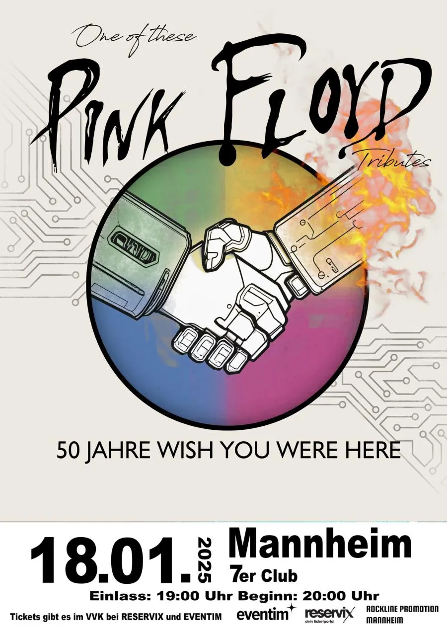 One Of These Pink Floyd Tributes - 18/01/2025 - Mannheim - 7er Club ...
