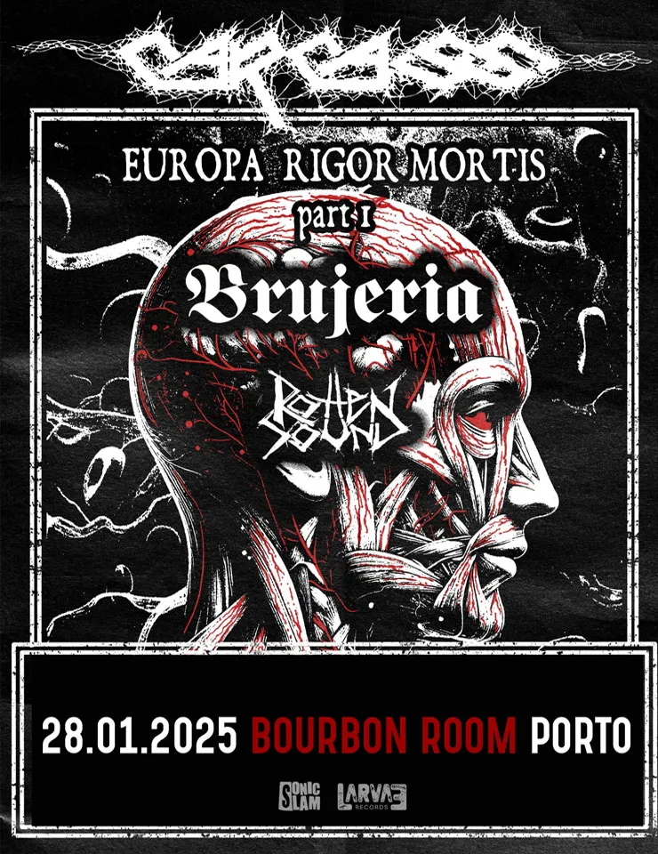 Event Carcass - 28/01/2025 - Porto - Bourbon Room - Portugal
