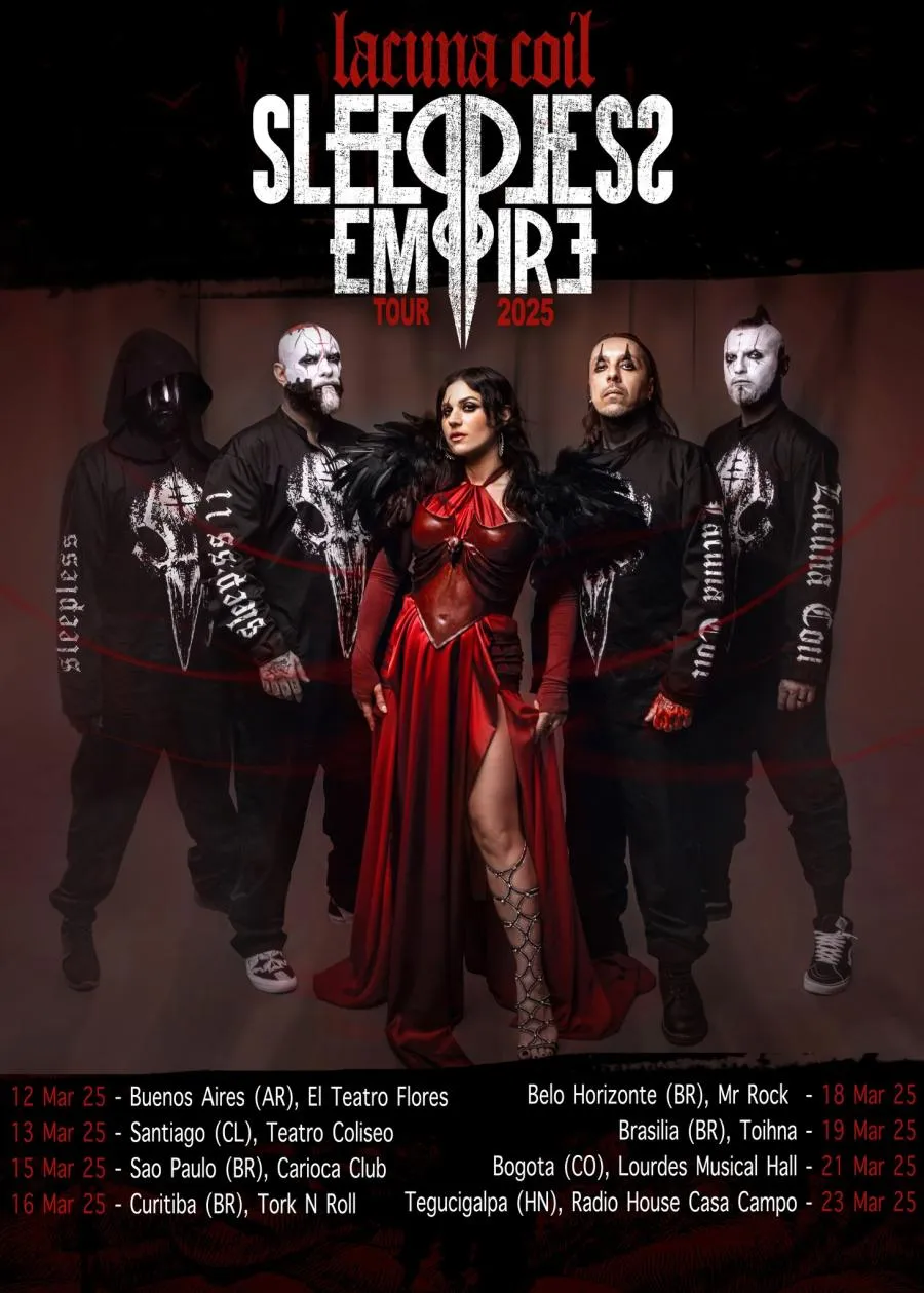 Event Lacuna Coil - 13/03/2025 - Santiago de Chile - Teatro Coliseo - Chile