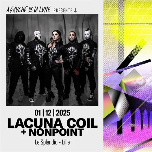 Event Lacuna Coil - 01/12/2025 - Lille - Le Splendid - France