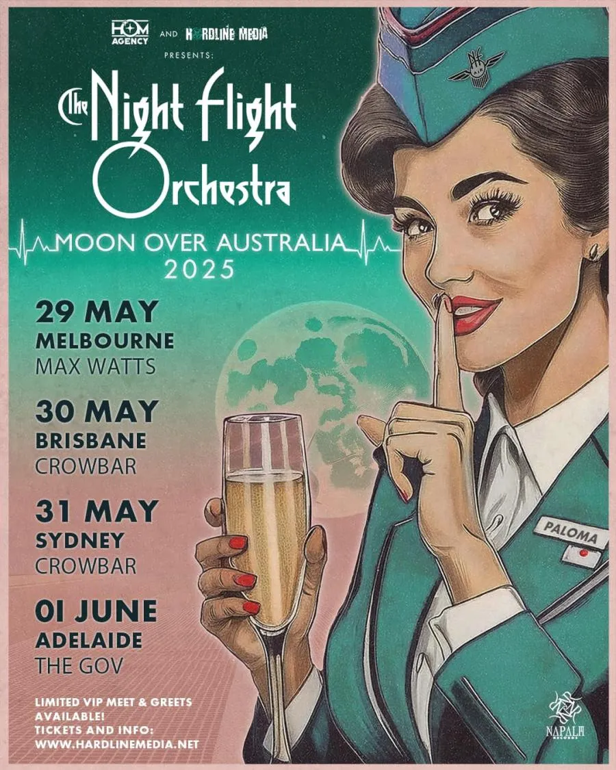 Event The Night Flight Orchestra - 29/05/2025 - Melbourne - Max Watt's ...