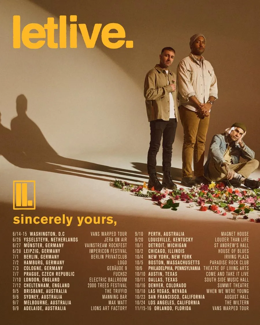 Event Letlive. - 06/09/2025 - Sydney - The Manning Bar - Australia