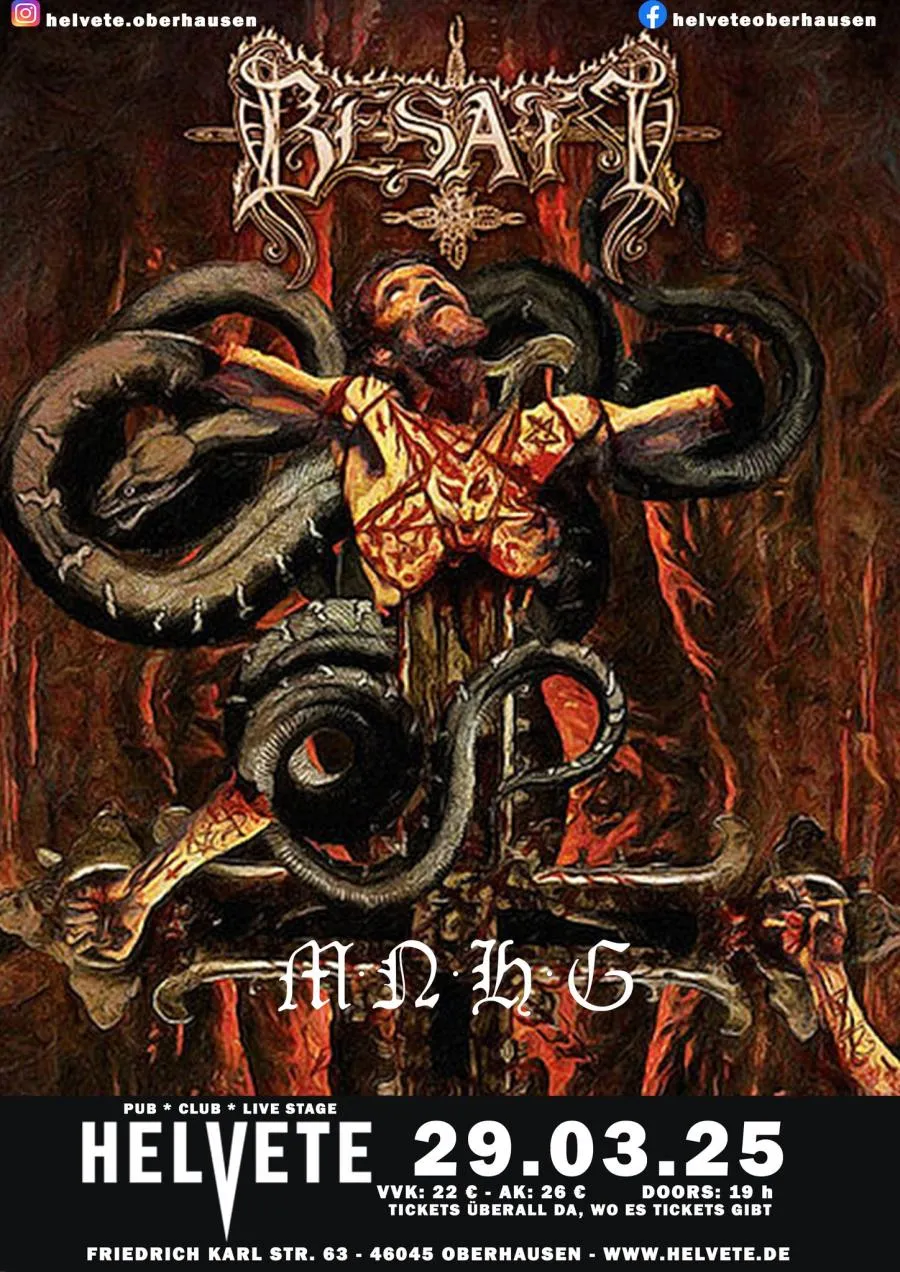 Besatt + Mnhg - 29/03/2025 - Oberhausen - Helvete - Germany