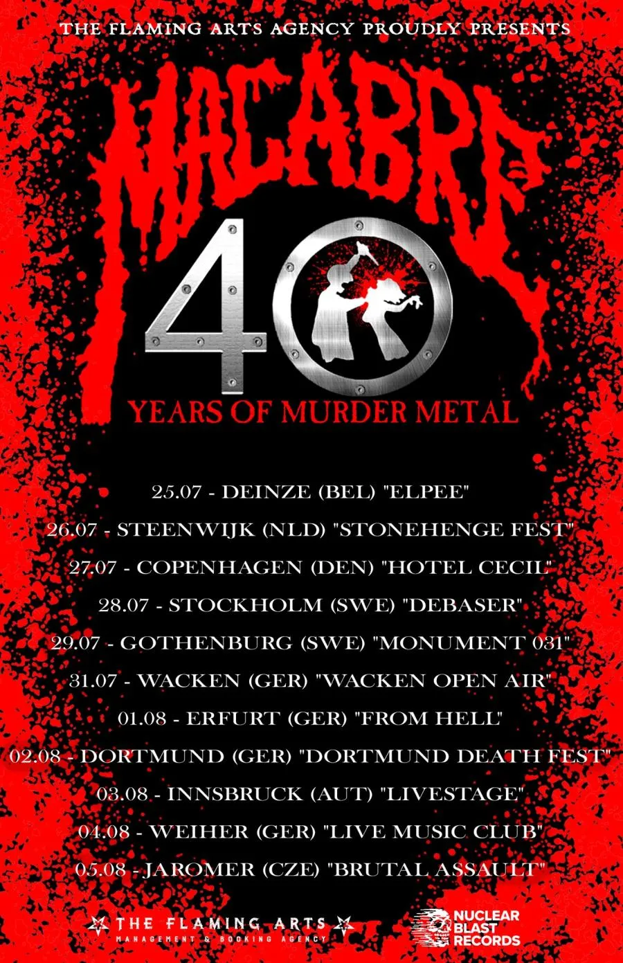 Macabre - 40 Years of Murder Metal European Tour 2025 - 28/07/2025 ...