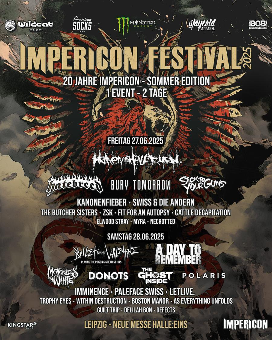 Impericon Festival 2025 - 27/06/2025 (2 days) - Leipzig - Leipziger ...