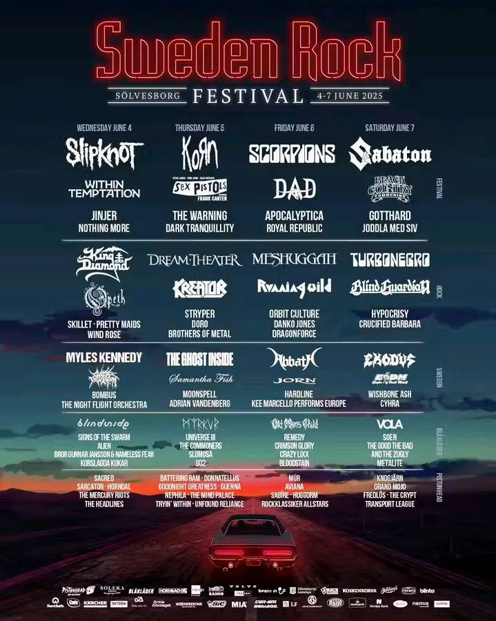 Sweden Rock Festival 2025 - 04/06/2025 (4 days) - Sölvesborg - Sweden Rock - Sweden