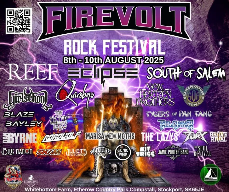 Firevolt Rock Festival 2025 - 08/08/2025 (3 days) - Stockport - United ...