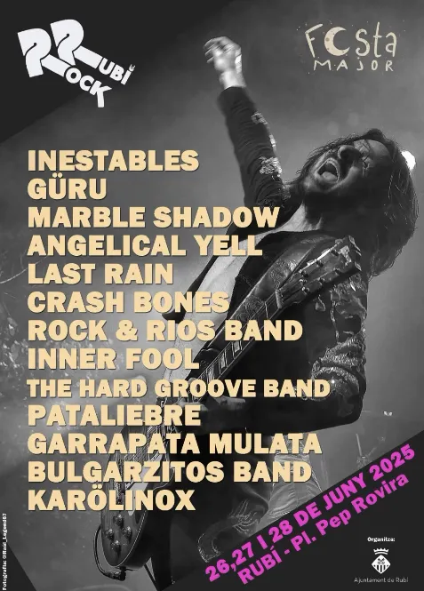 Rubi Rock - Festa Major Rubi 2025 - 26/06/2025 (3 days) - Rubí, Barcelona - Spain