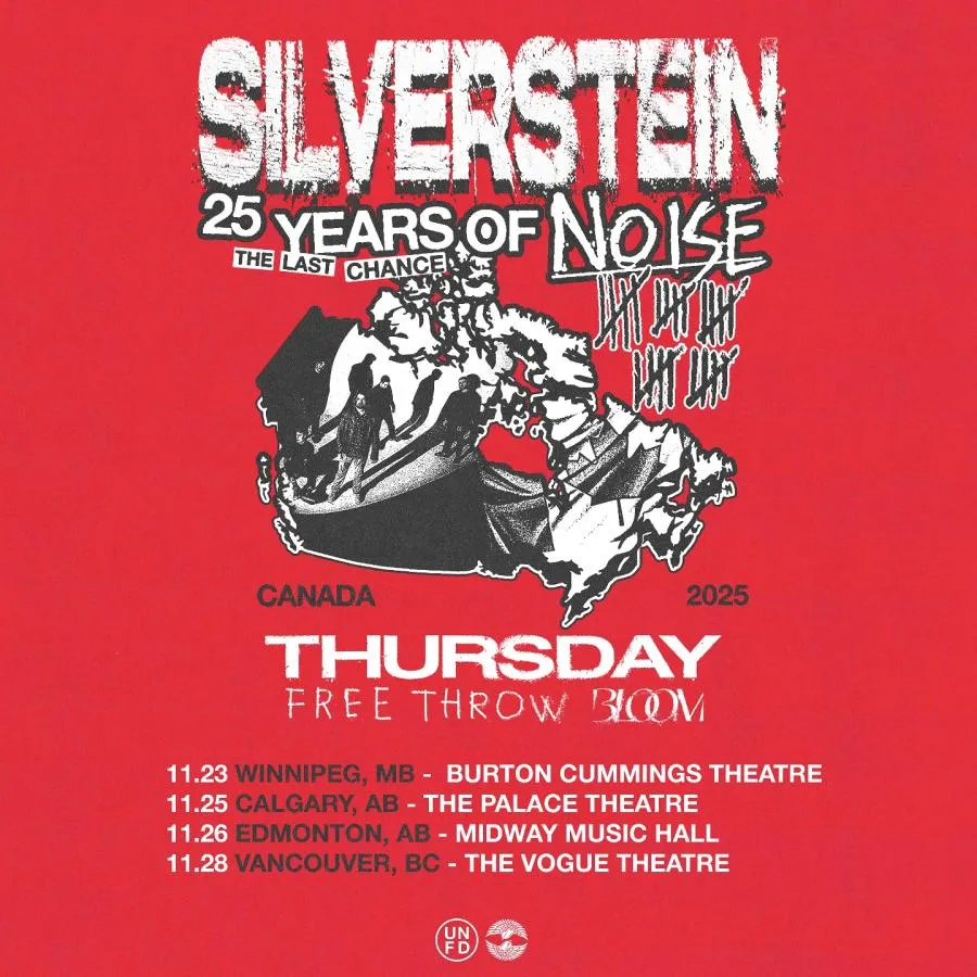 Silverstein - Canada Tour 2025 - 23/11/2025 - Winnipeg - Burton ...