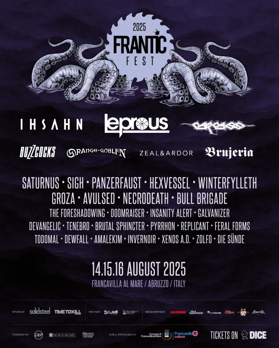 Frantic Fest 2025 - 14/08/2025 (3 days) - Francavilla al Mare - Italy