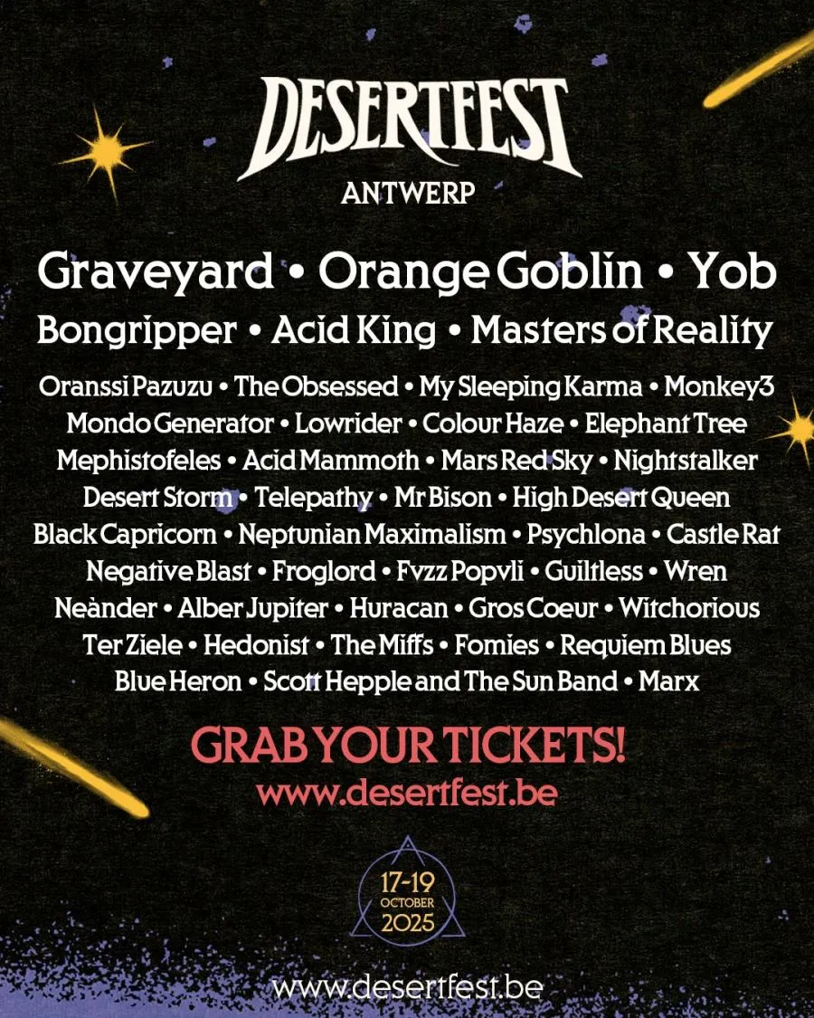 Desertfest Antwerp 2025 - 17/10/2025 (3 days) - Antwerpen - Trix - Belgium