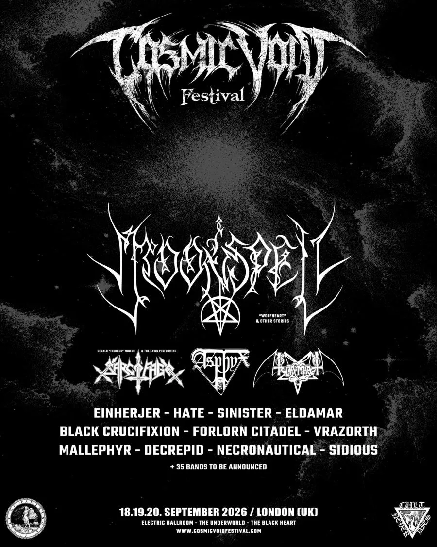 Cosmic Void Festival 2026 - 18/09/2026 (3 days) - London - Electric Ballroom - United Kingdom