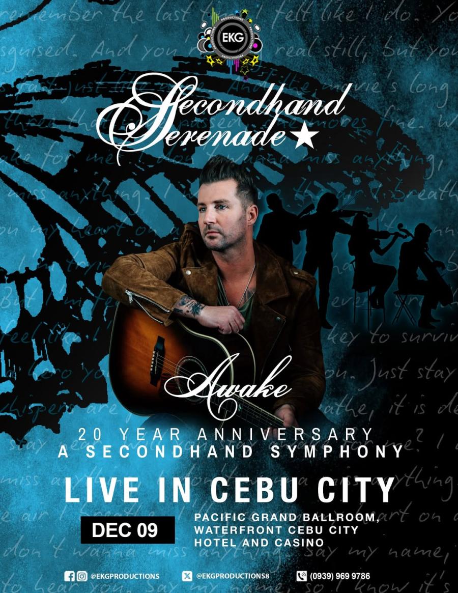 Event Secondhand Serenade - 09/12/2025 - Cebu - Waterfront Cebu City ...