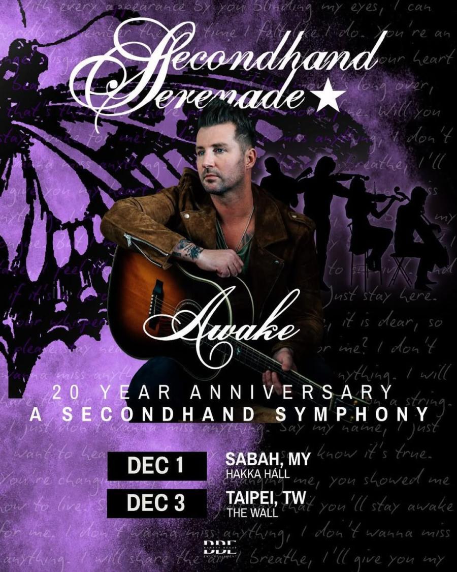 Event Secondhand Serenade - 01/12/2025 - Sabah - Hakka Hall - Malaysia