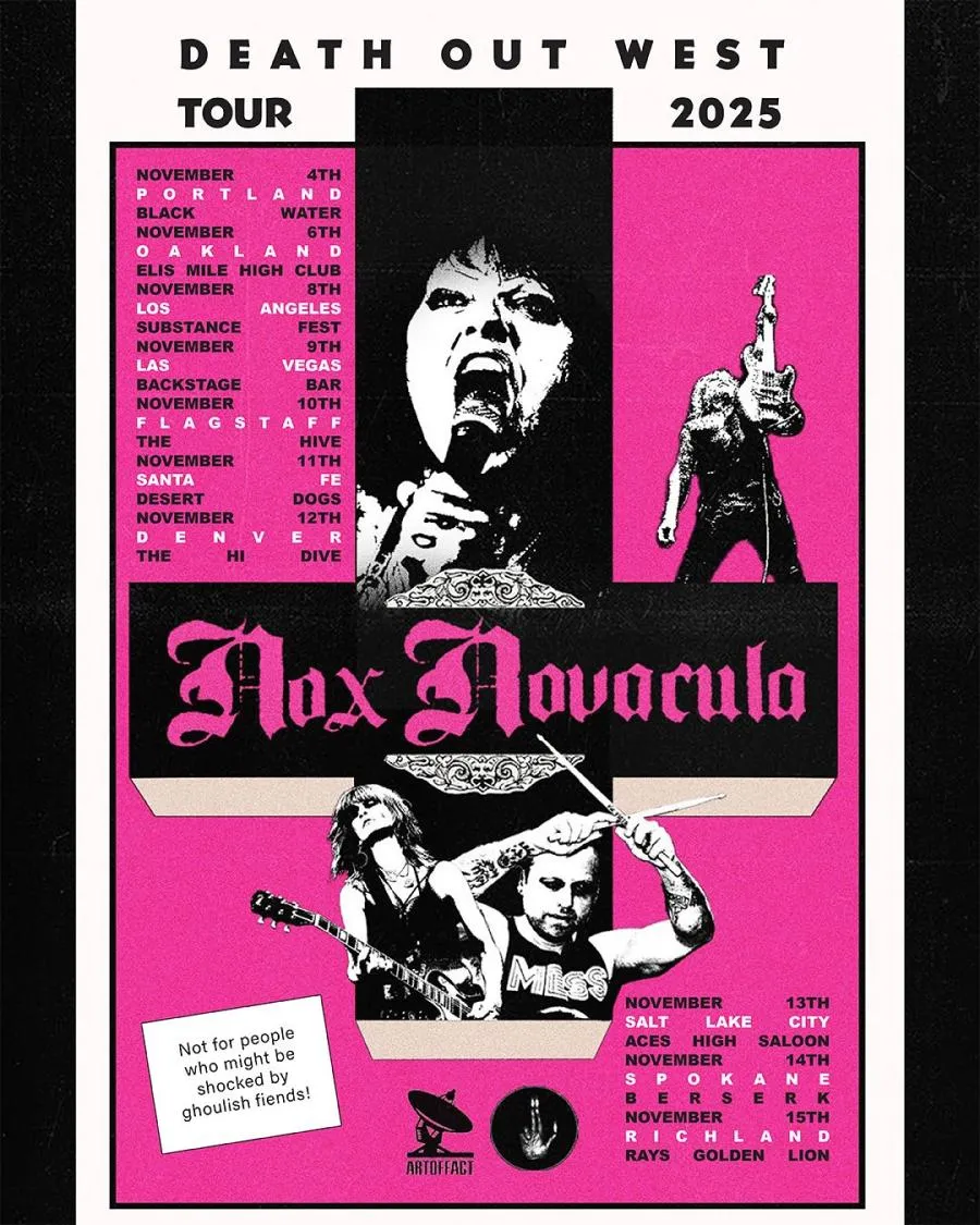 Event Nox Novacula - 13/11/2025 - Salt Lake City - Aces High Saloon ...